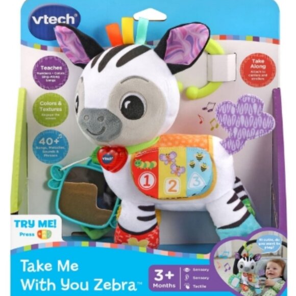 vtech | Toys | Zebra Soft Take Me With You Learning Speaking Teaching ...